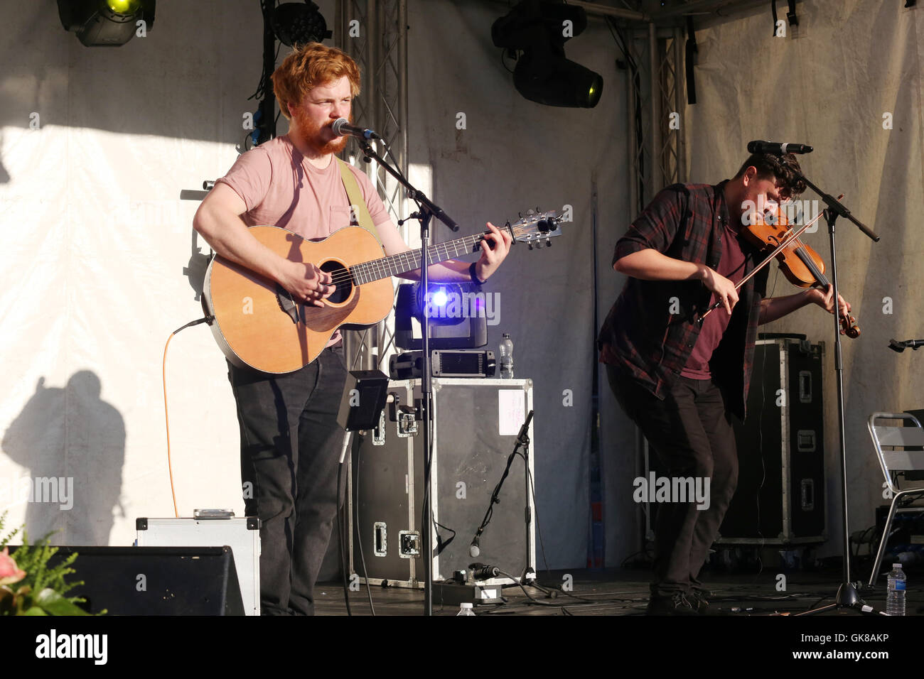 Rochdale, UK. 19th August, 2016. Greg Russell and Ciaran Algar a ...