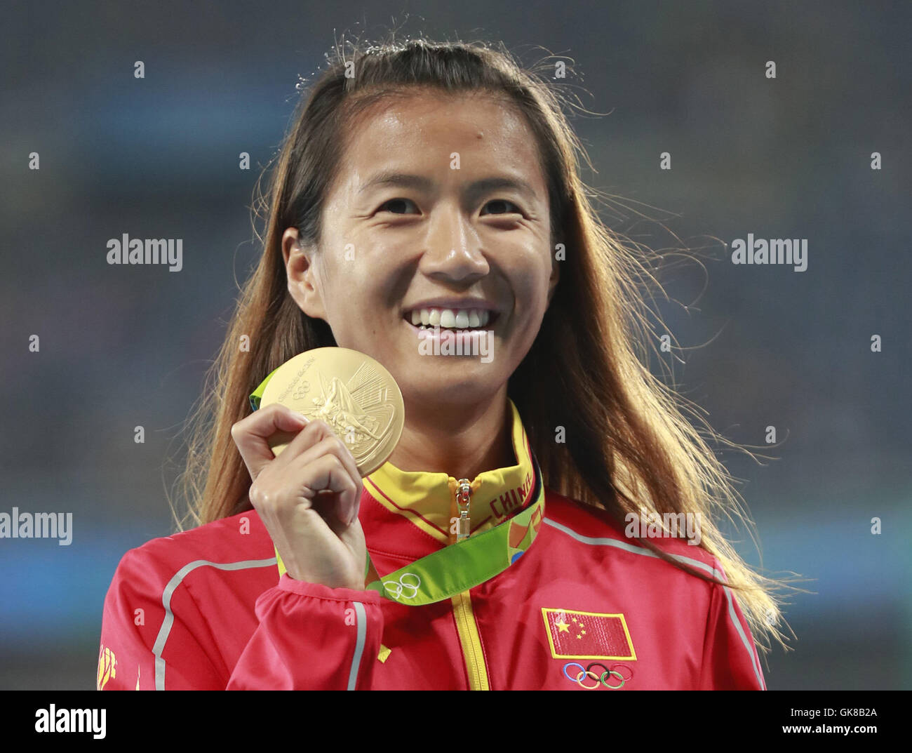 Rio De Janeiro, Brazil. 19th Aug, 2016. China's Liu Hong attends the ...
