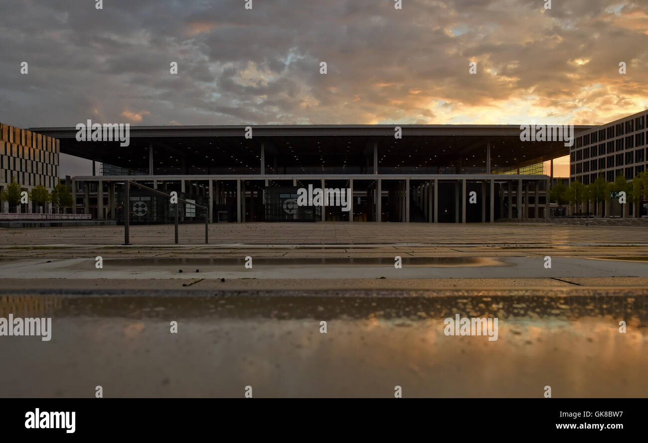 A view of the terminal building and the annexe of the German capital ...