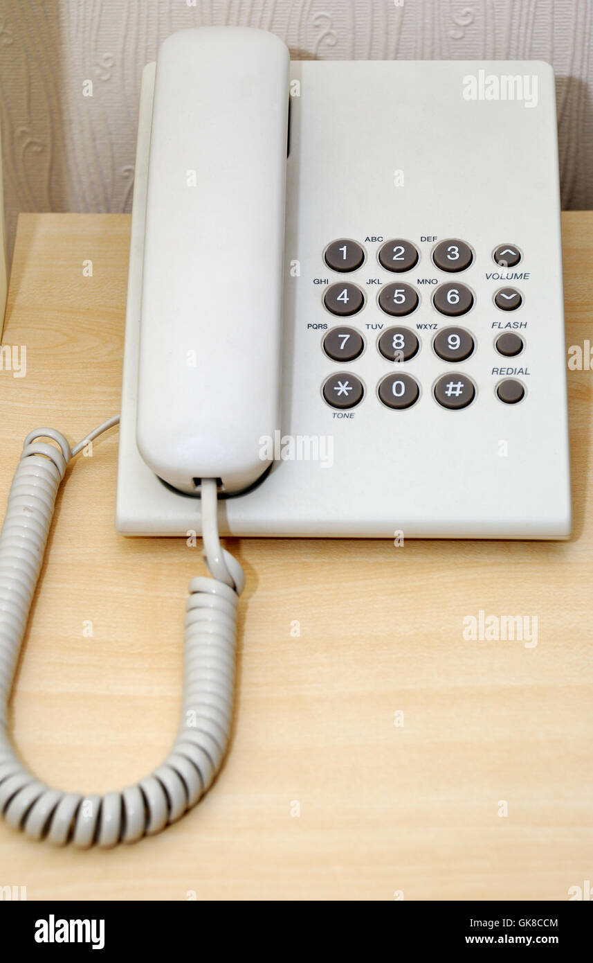 White telephone phone keypad hi-res stock photography and images - Alamy
