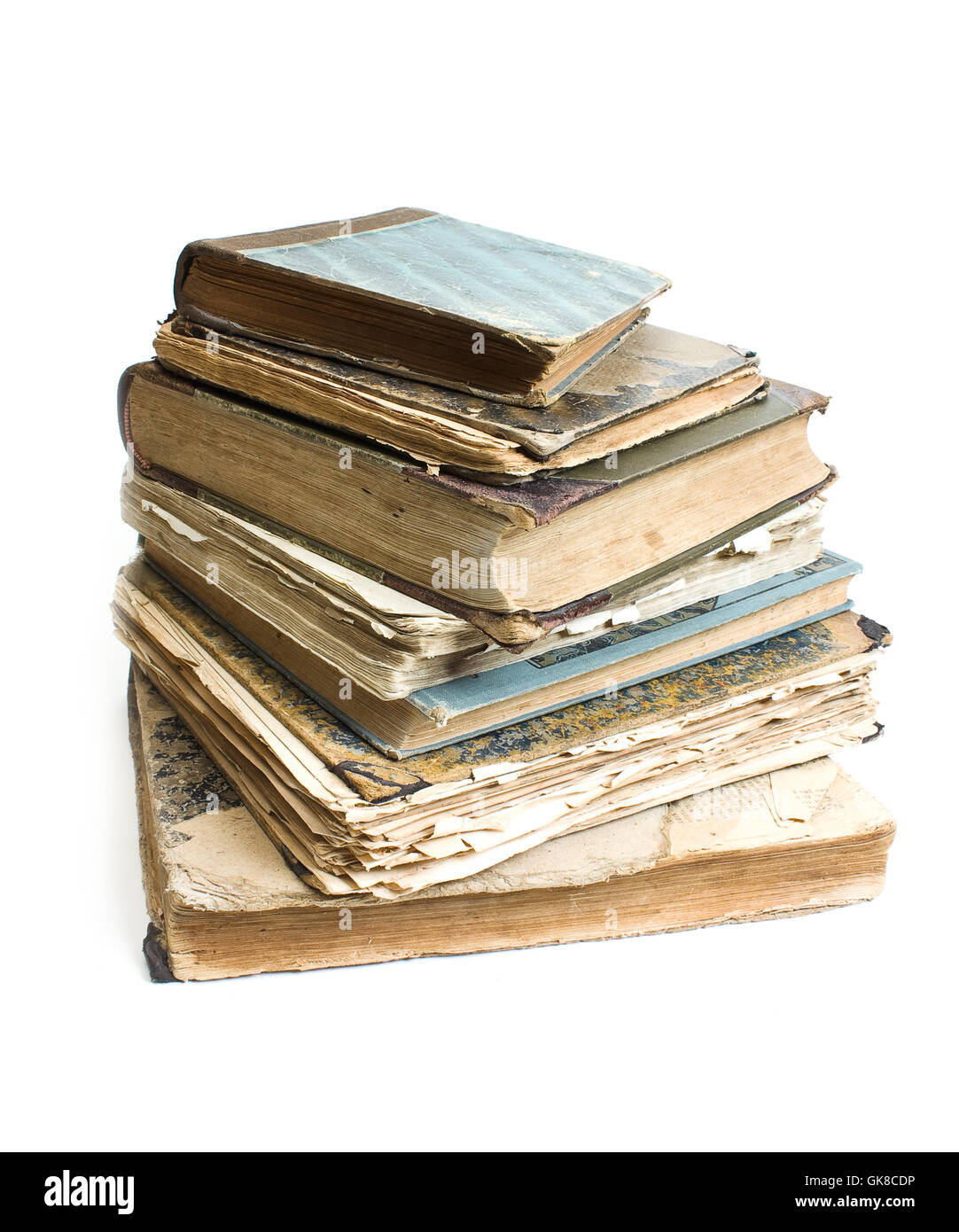 An old book with a crumpled sheet Stock Photo - Alamy