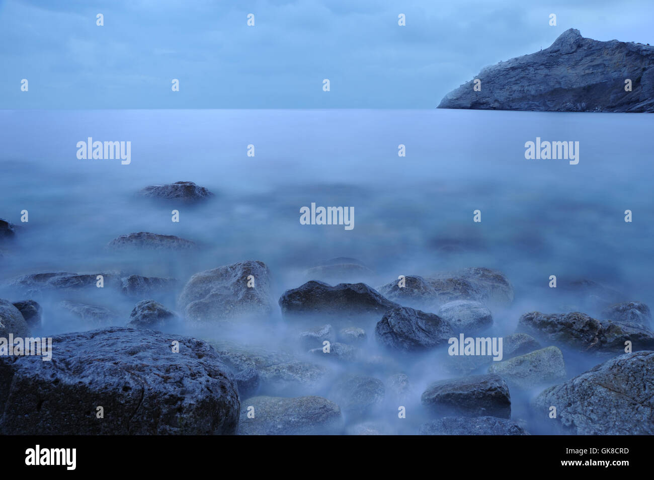 The night sea Stock Photo - Alamy