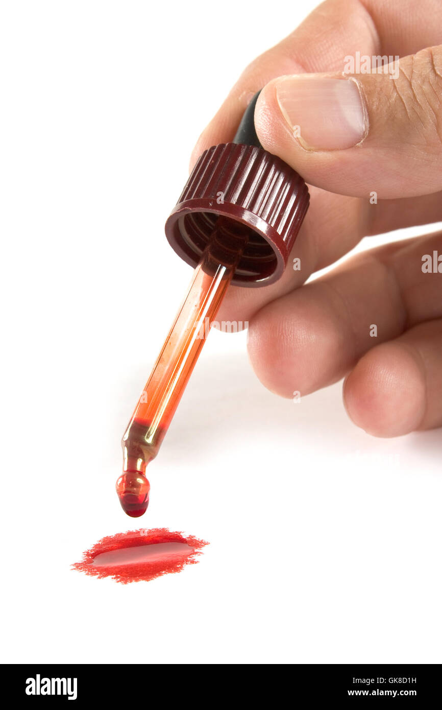 pipette with ink Stock Photo - Alamy