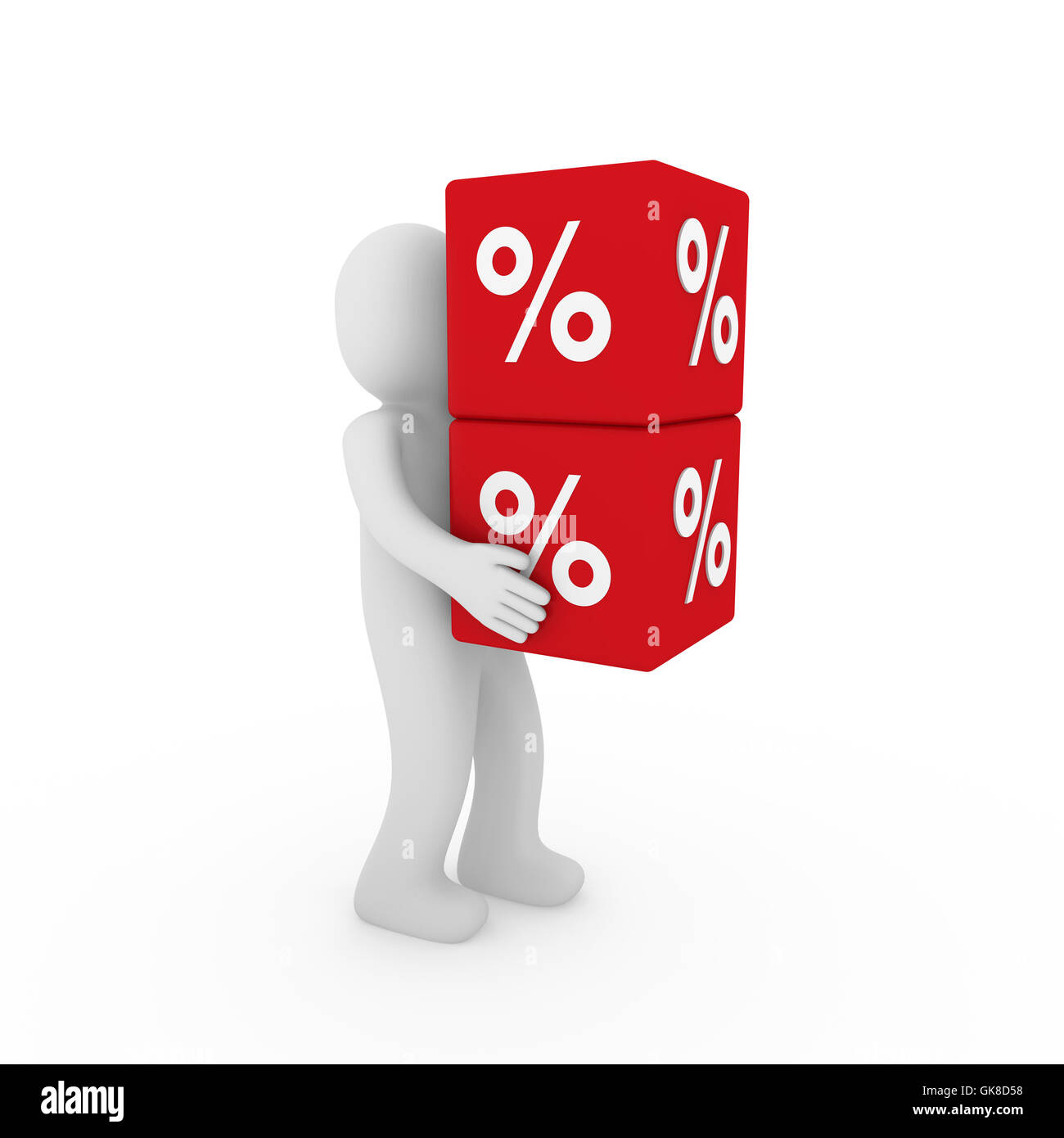 3d human sale cube Stock Photo - Alamy