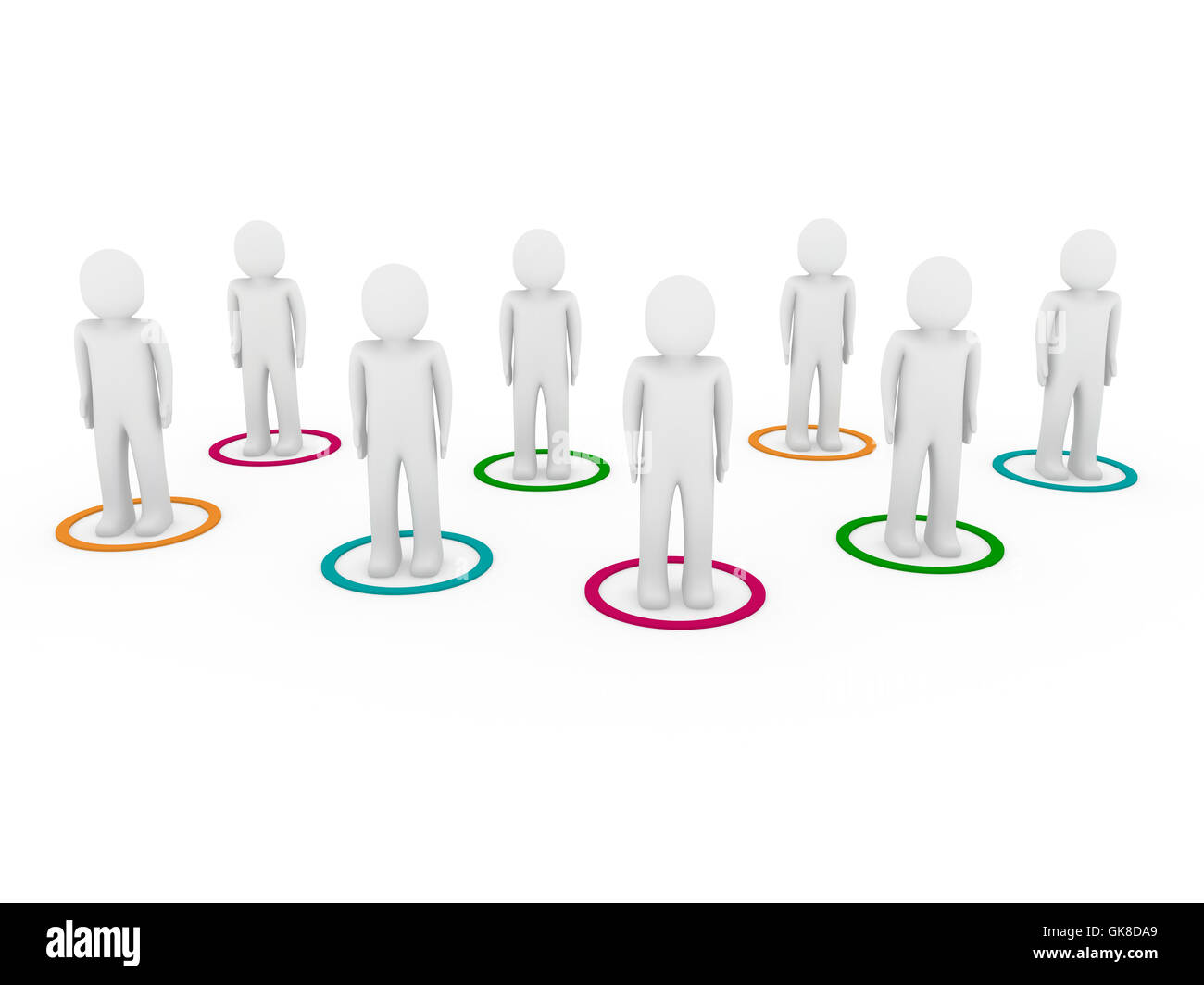 3d men human connection Stock Photo - Alamy