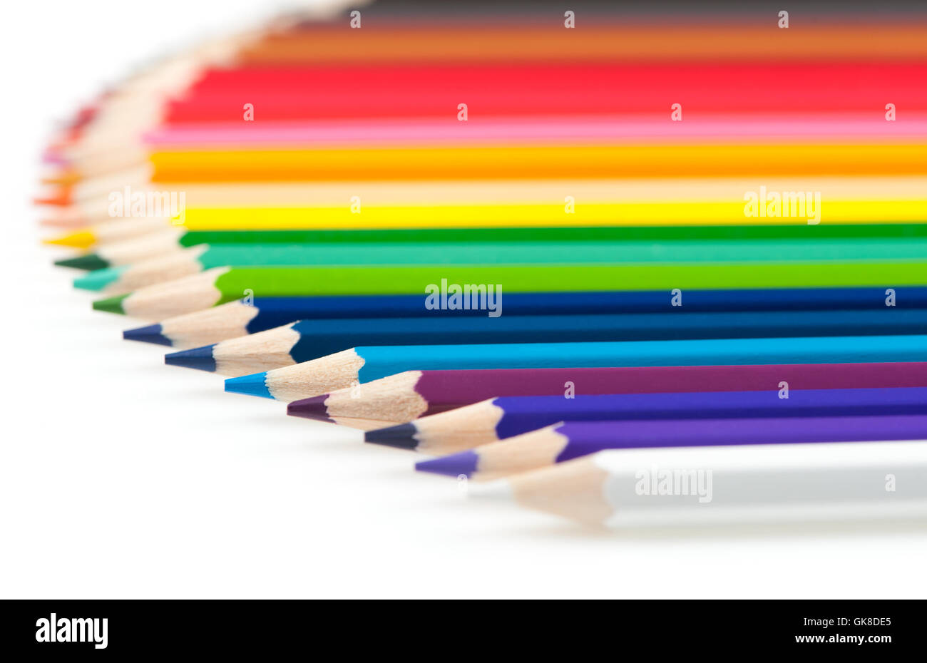 Set of color pencils Stock Photo - Alamy