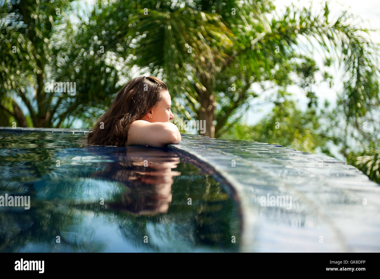 Paradise swimming pool Stock Photo - Alamy