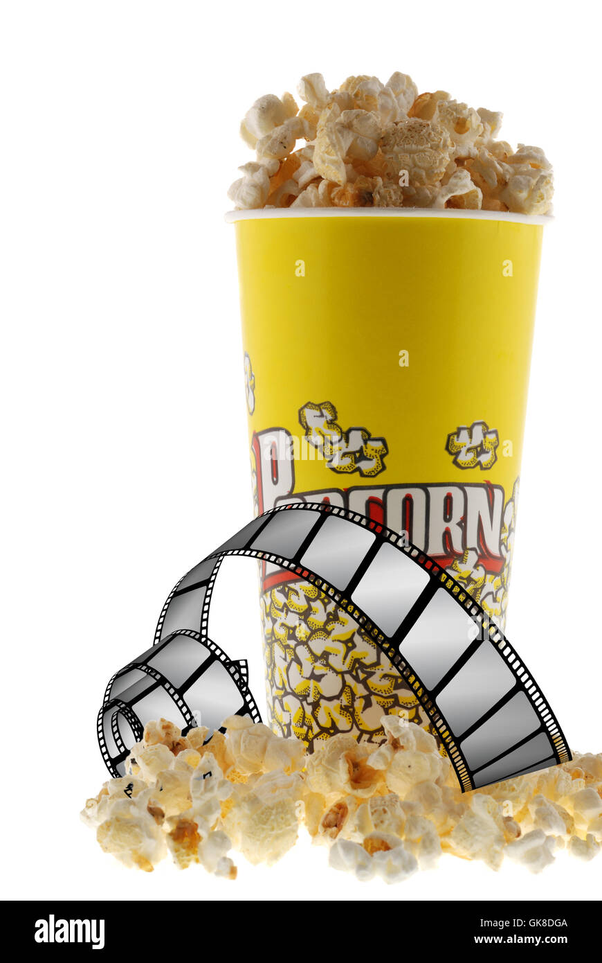 Snack food popcorn on Cut Out Stock Images & Pictures - Alamy