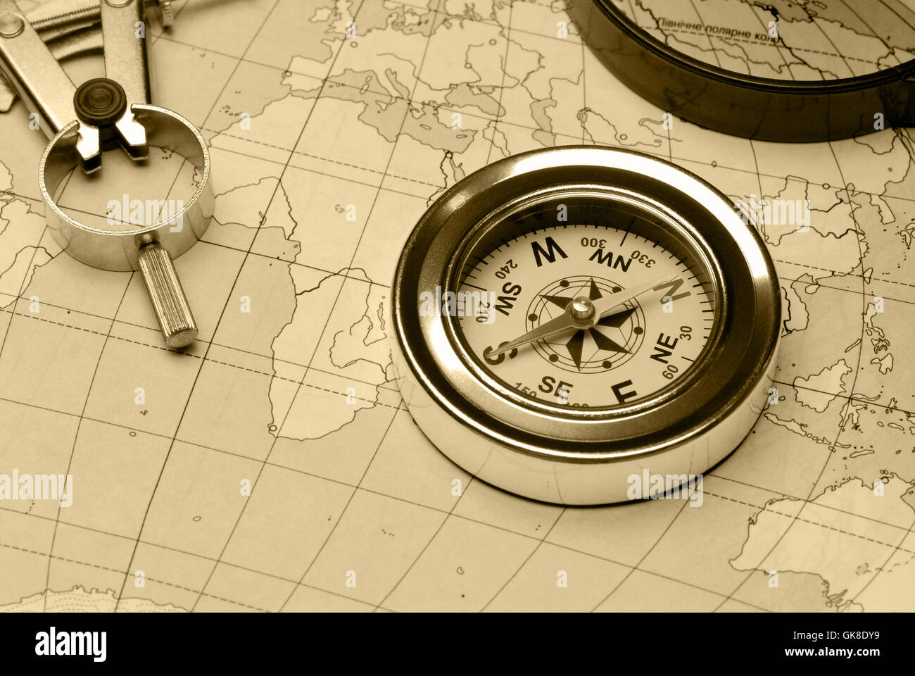 Cartography instrument ancient hi-res stock photography and images - Alamy