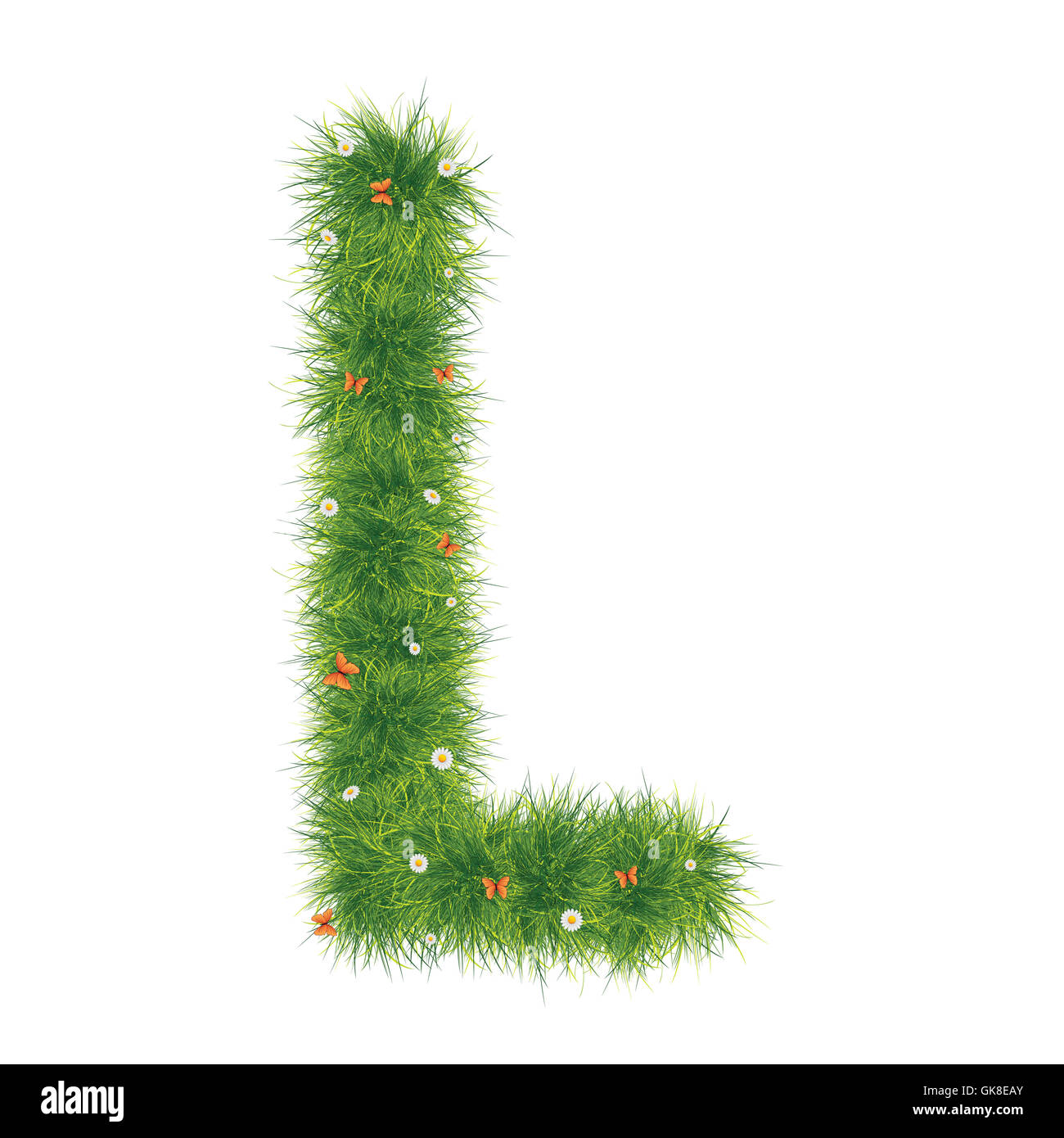 Grass Alphabet A-Z Stock Photo - Alamy