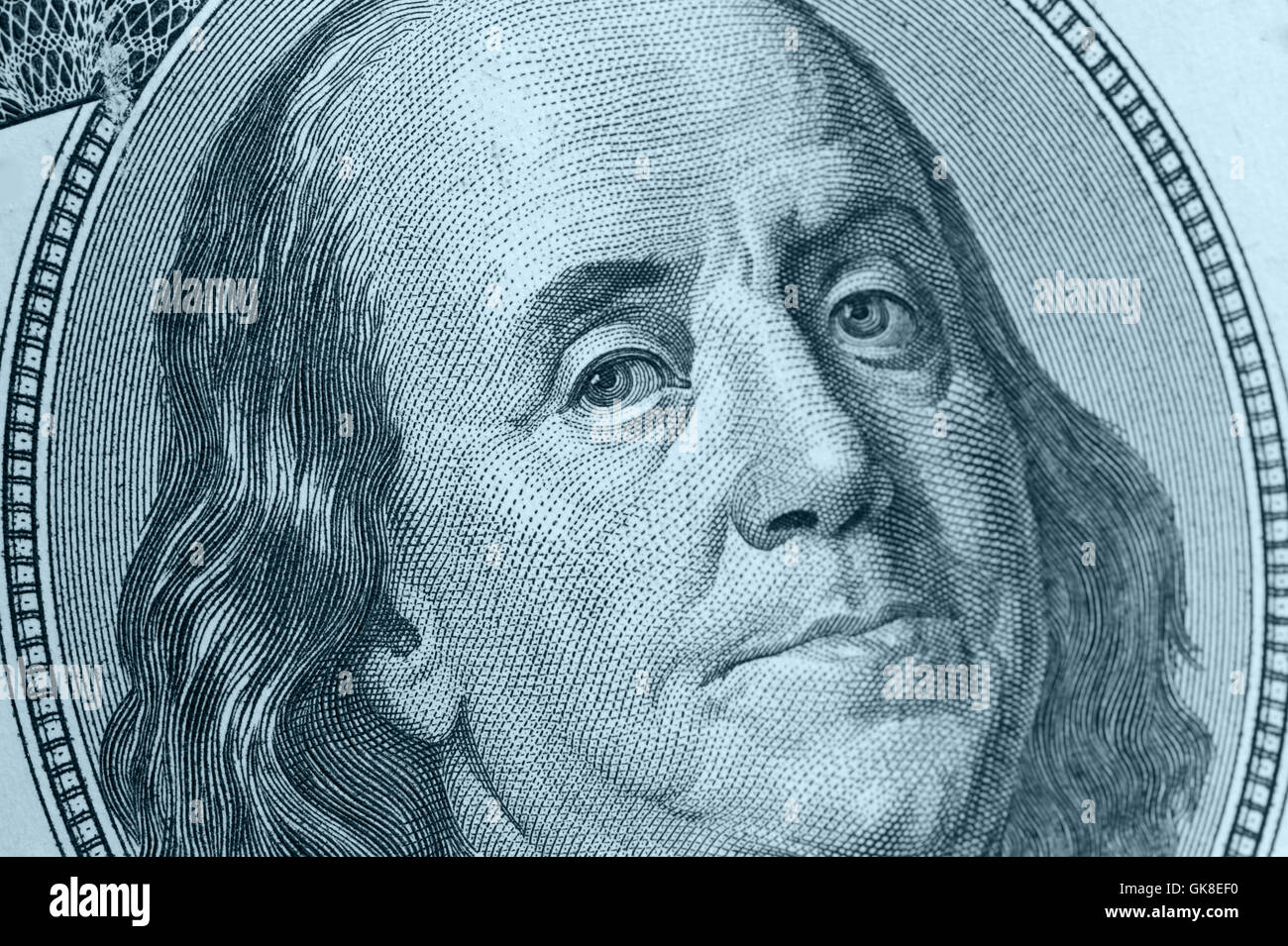 Benjamin franklin blue color hi-res stock photography and images - Alamy