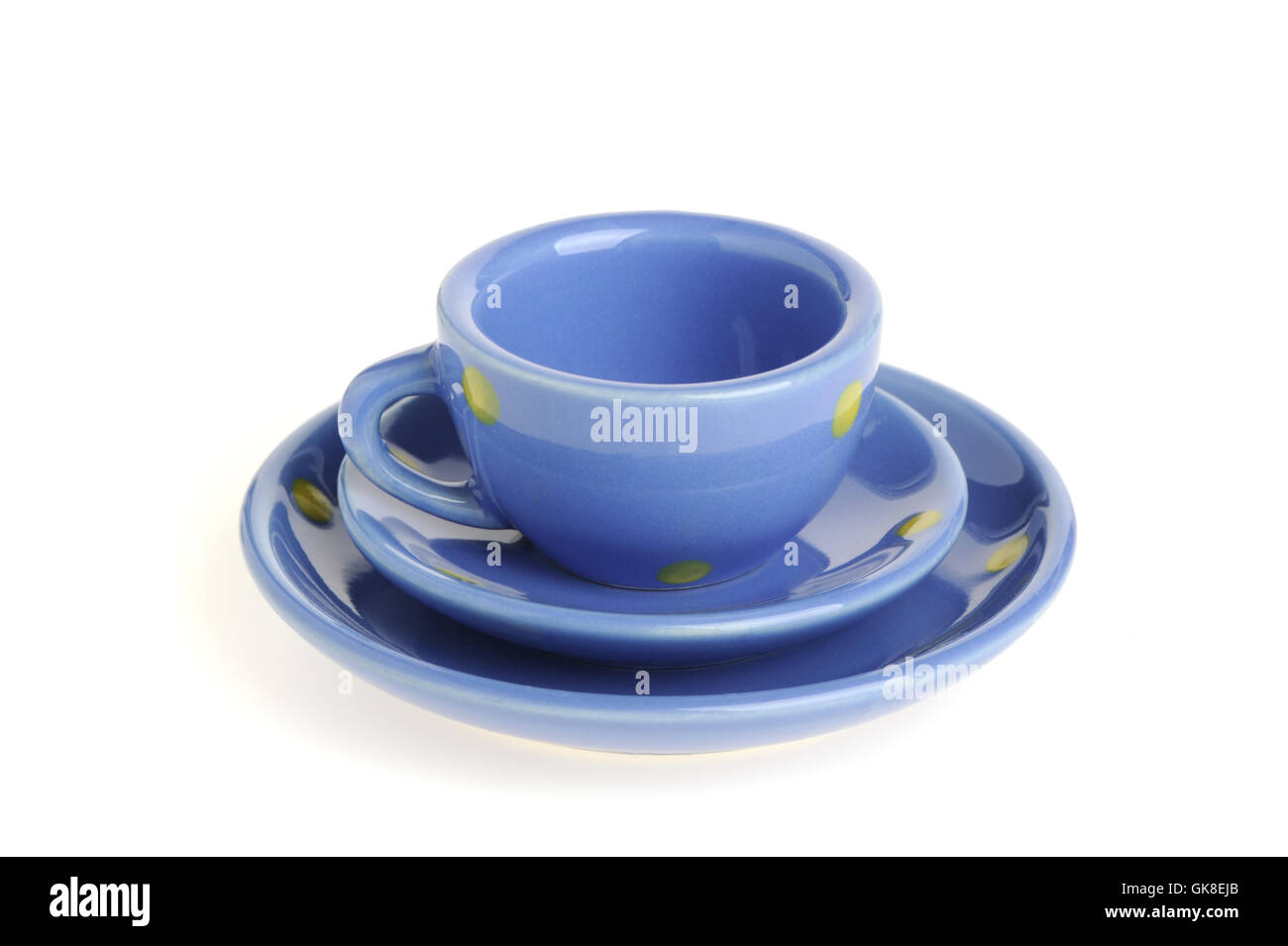 Plates cups Cut Out Stock Images & Pictures - Alamy