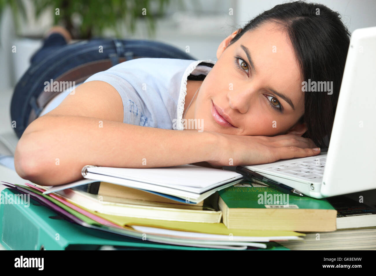 Slumped at desk hi-res stock photography and images - Alamy
