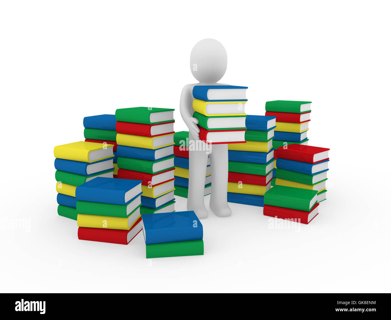 3d human book Stock Photo - Alamy