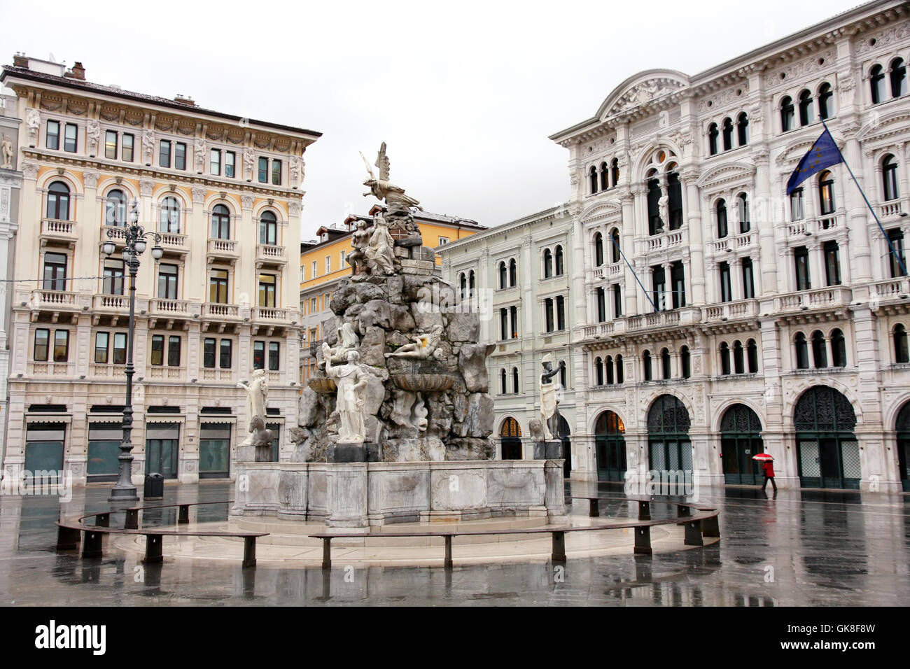 Piazza Unita, Trieste, Italia Stock Photo - Alamy