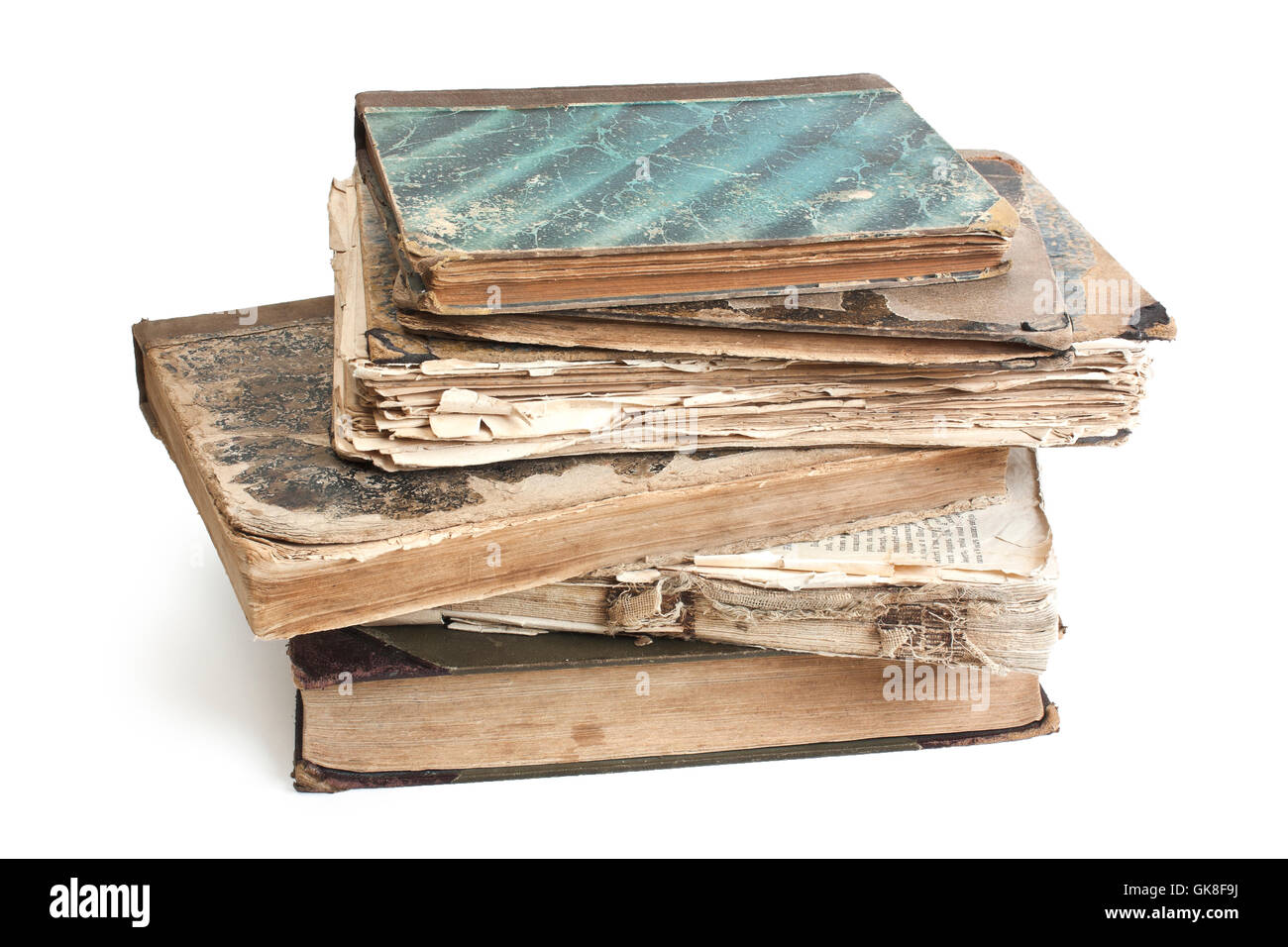 An old book with a crumpled sheet Stock Photo - Alamy