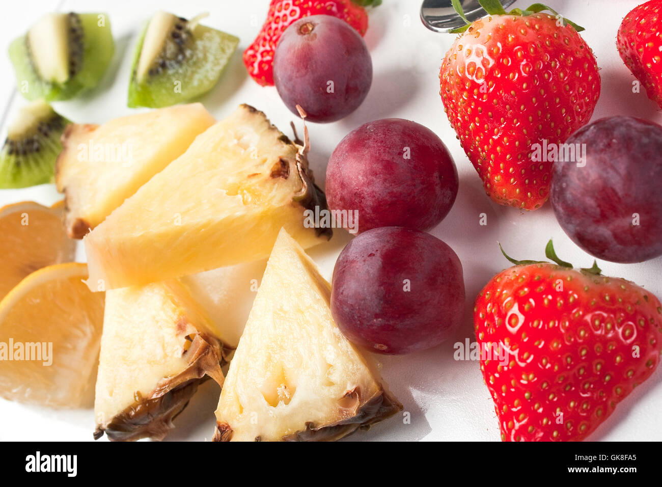 Pieces of fruit Stock Photo - Alamy