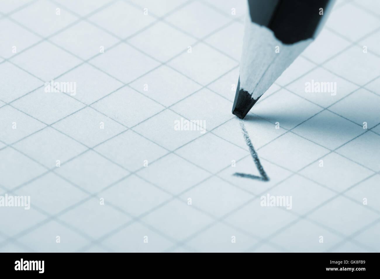 pencil writing a mark Stock Photo - Alamy