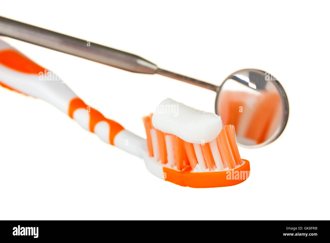 toothbrush and dental tools Stock Photo - Alamy