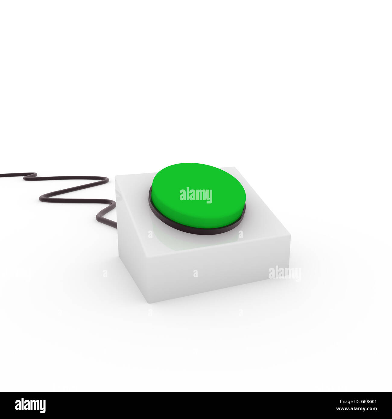 Service call button press Cut Out Stock Images & Pictures - Alamy