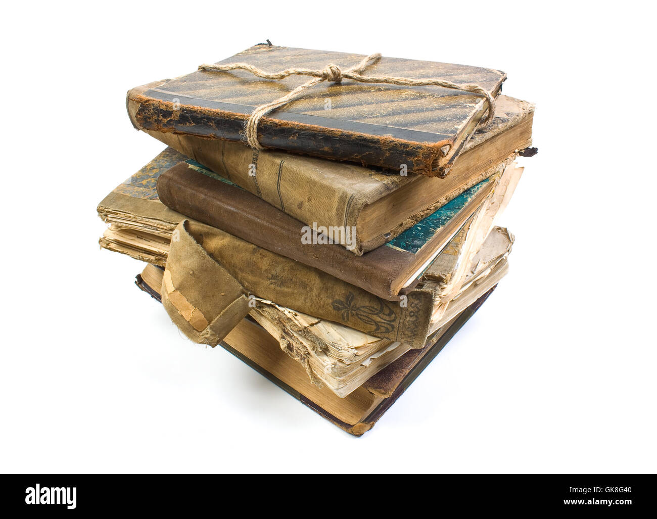 An old book with a crumpled sheet Stock Photo - Alamy