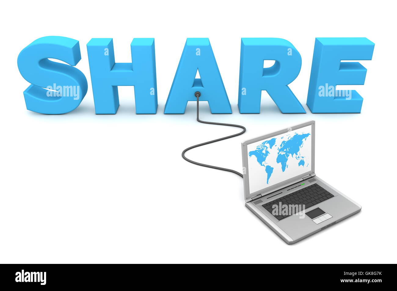 Wired to SHARE Stock Photo - Alamy