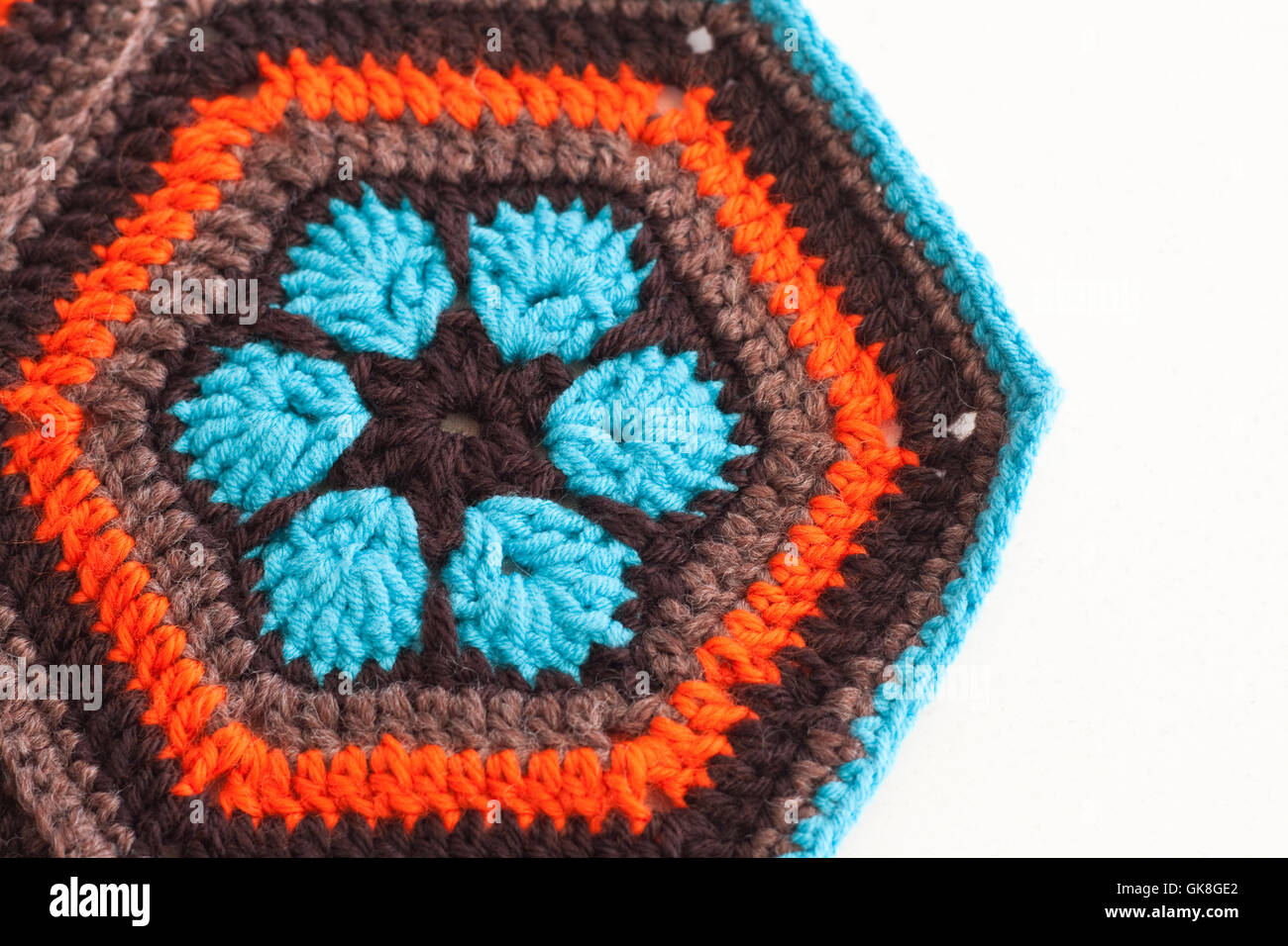 Knitted crochet pattern Stock Photo - Alamy