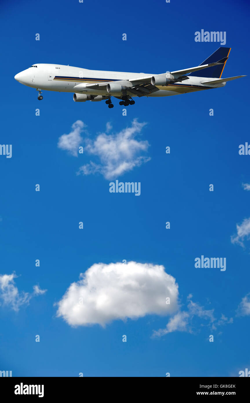 Jumbo and clouds Stock Photo - Alamy