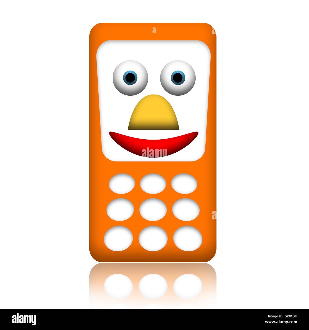 Cartoon cellphone Cut Out Stock Images & Pictures - Alamy