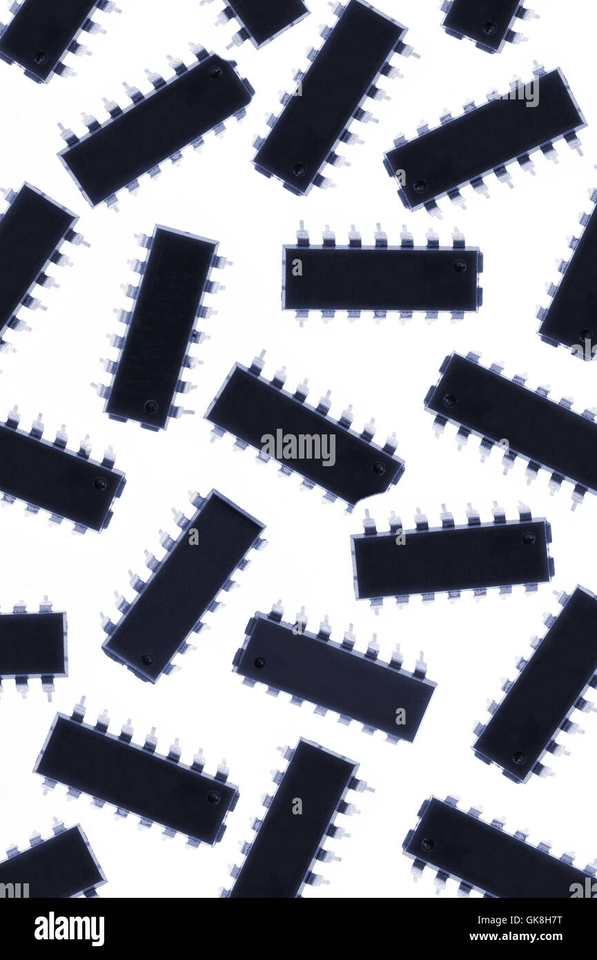 silicone chip set blue color Stock Photo - Alamy