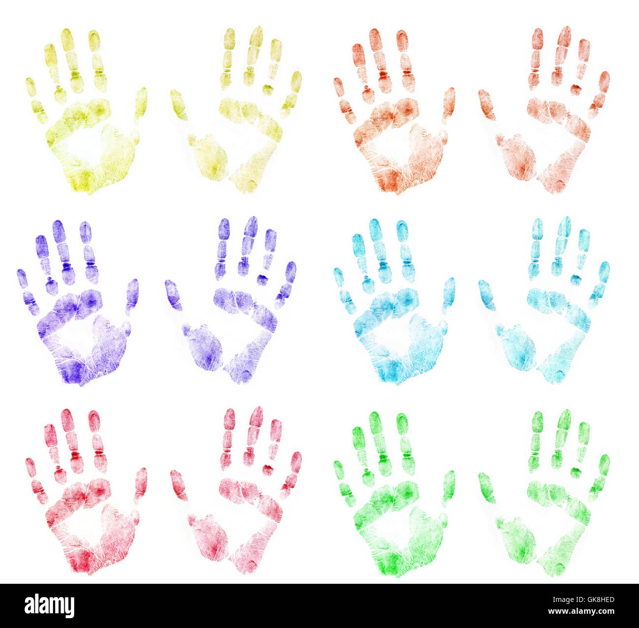 Art handprint Cut Out Stock Images & Pictures - Alamy