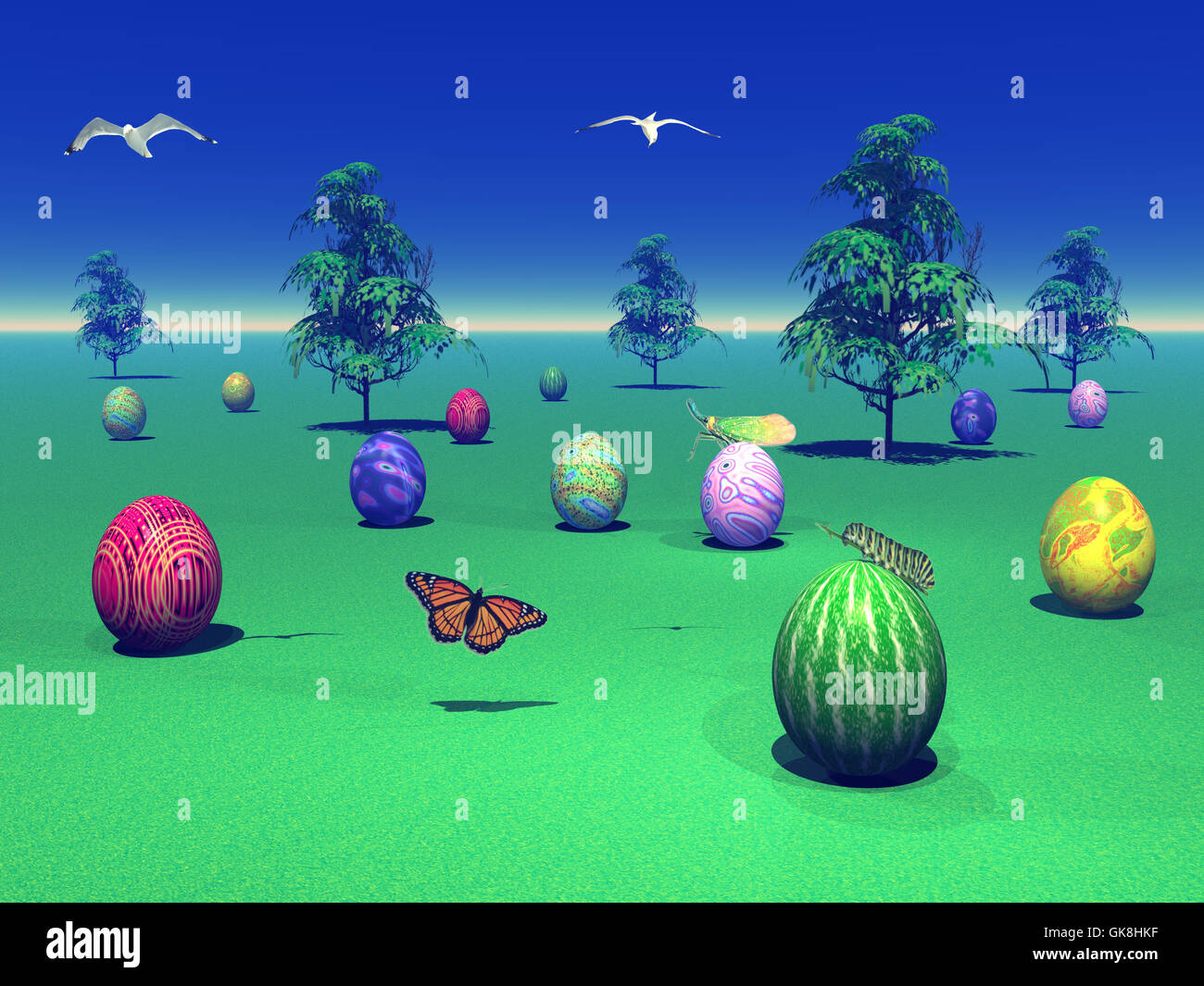 Landscape for easter Stock Photo - Alamy