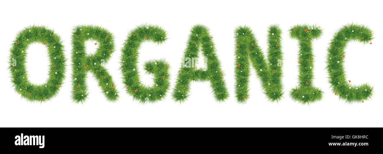 Grass Word Organic Stock Photo - Alamy
