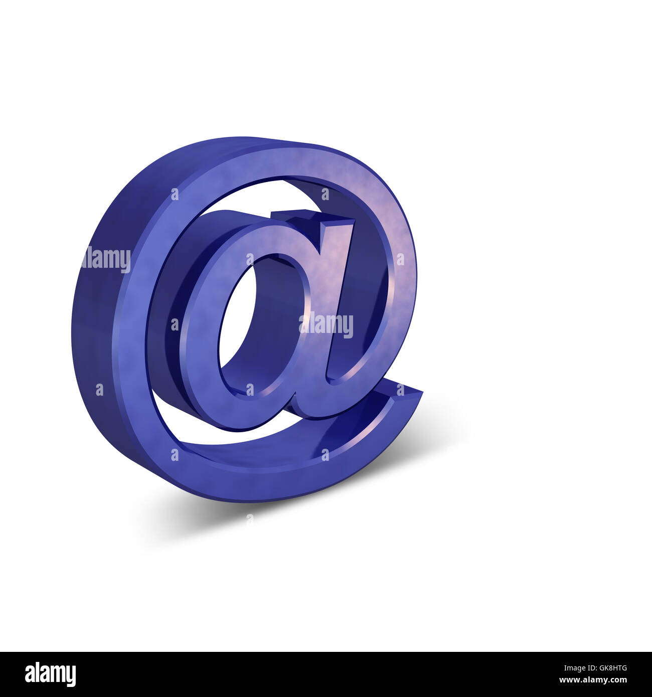 Symbol "at" isolated on a white background Stock Photo - Alamy