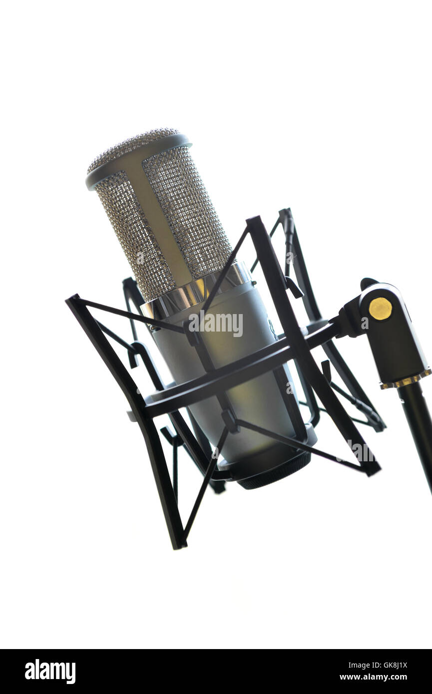 Studio musical microphone Stock Photo - Alamy