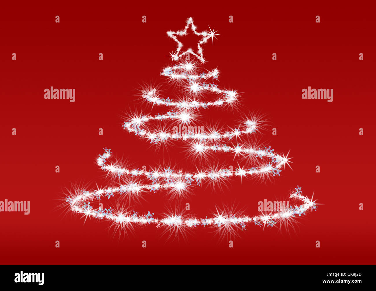 Abstract fur-tree red background Stock Photo - Alamy