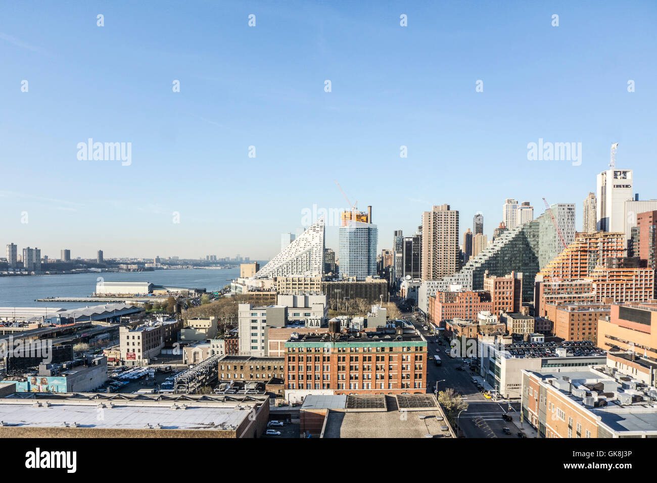 view north to new high rise residential towers overwhelming west side ...