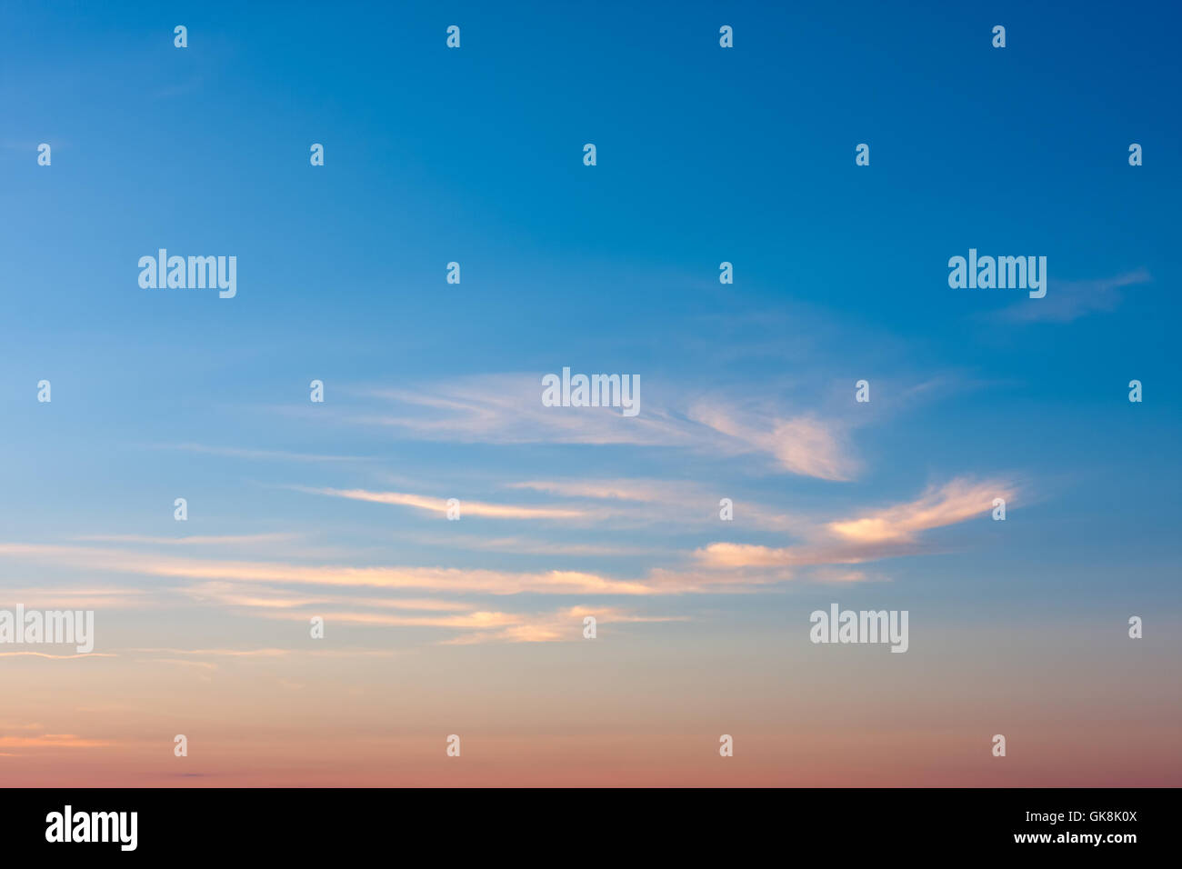 blue sunset sunrise Stock Photo - Alamy