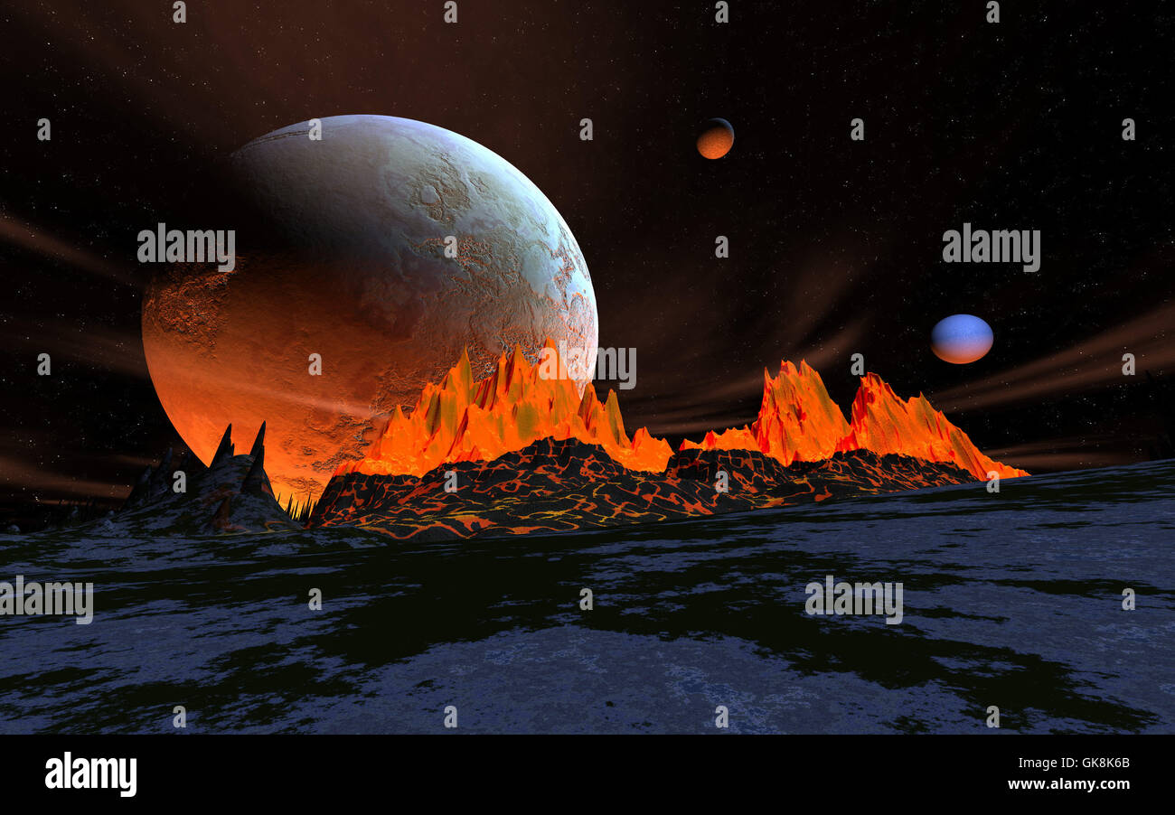 universe fire conflagration Stock Photo - Alamy