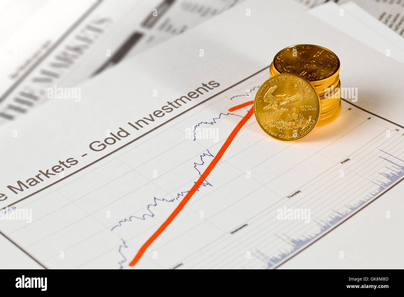 inflation coin stock exchange Stock Photo - Alamy