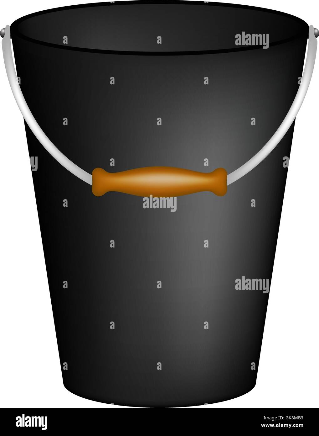Bucket in black design Stock Vector Image & Art - Alamy