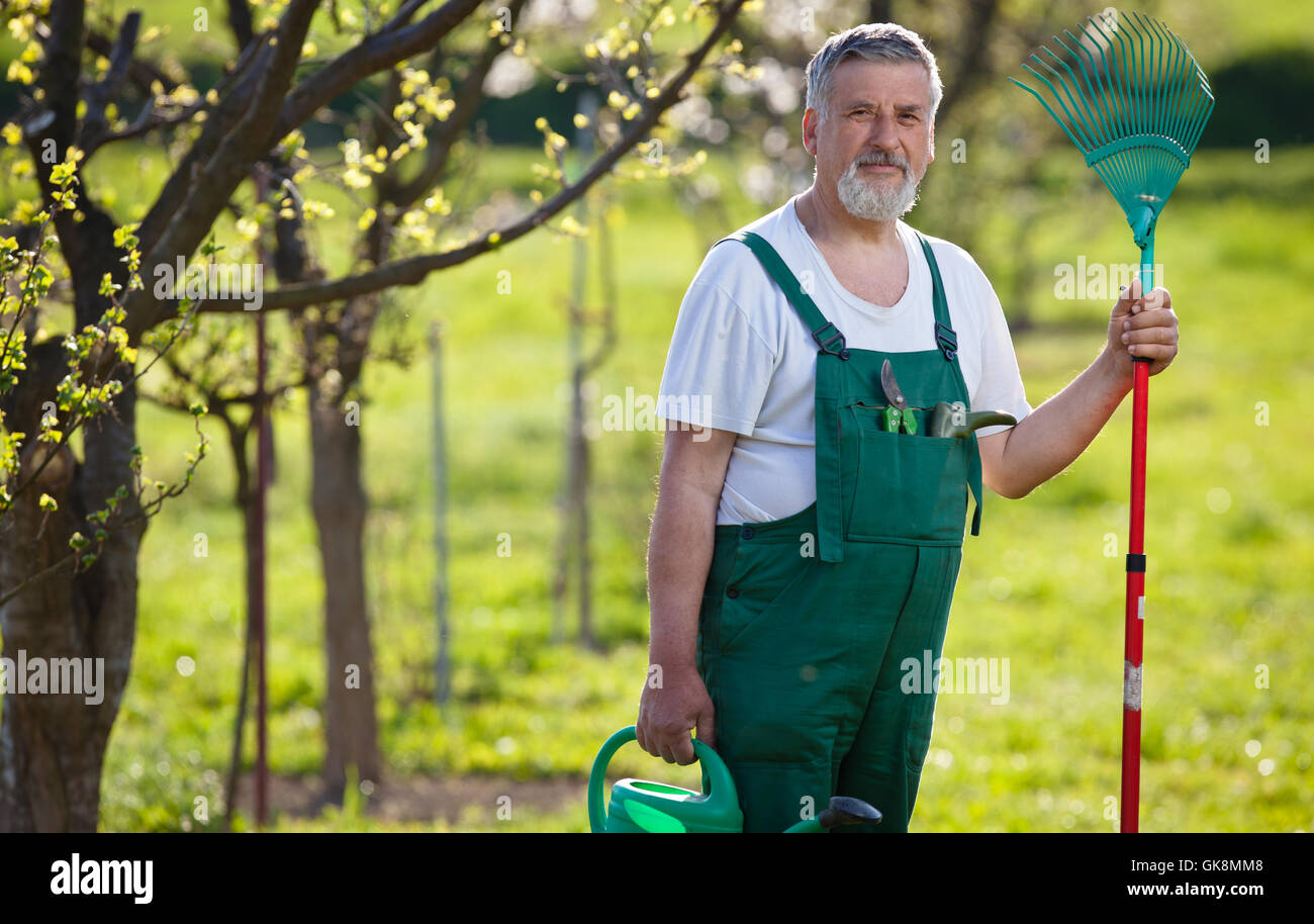 garden portrait hobby Stock Photo - Alamy