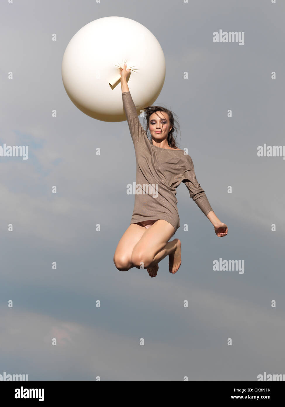 Optimistic beautiful delighted woman party hi-res stock photography and ...