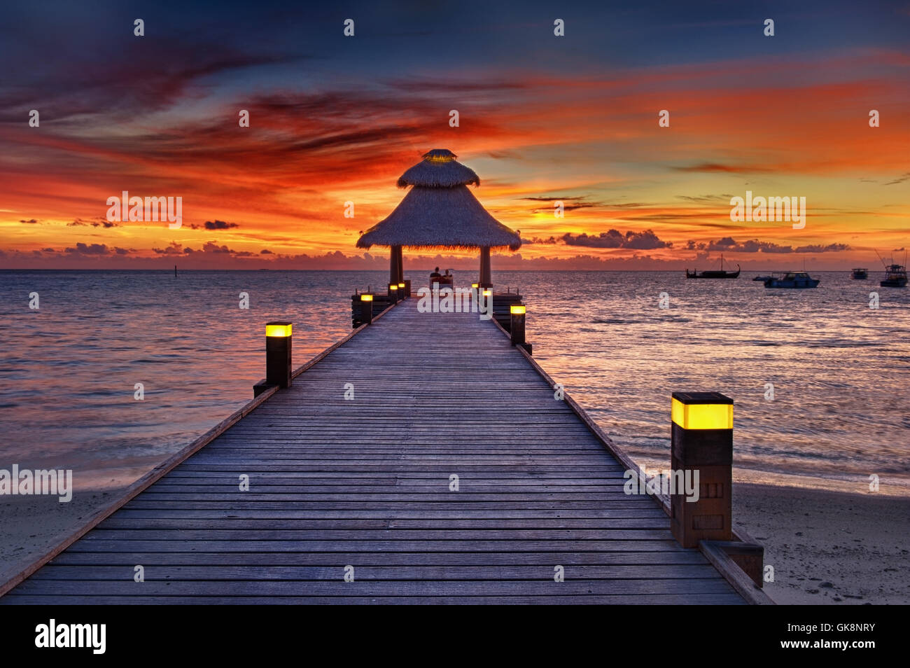 Lights jetty hi-res stock photography and images - Alamy