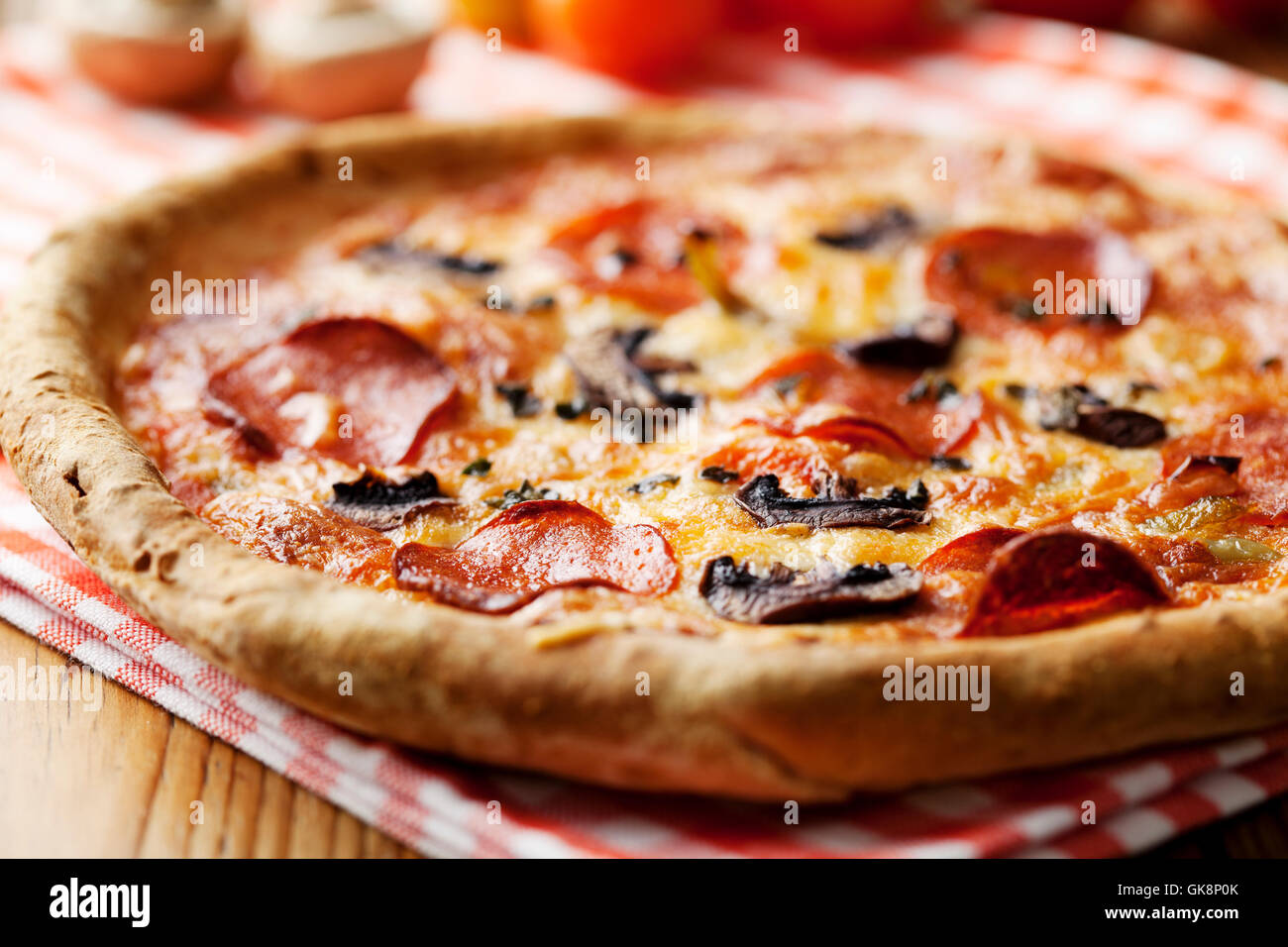 pizza cheese pepperoni Stock Photo - Alamy