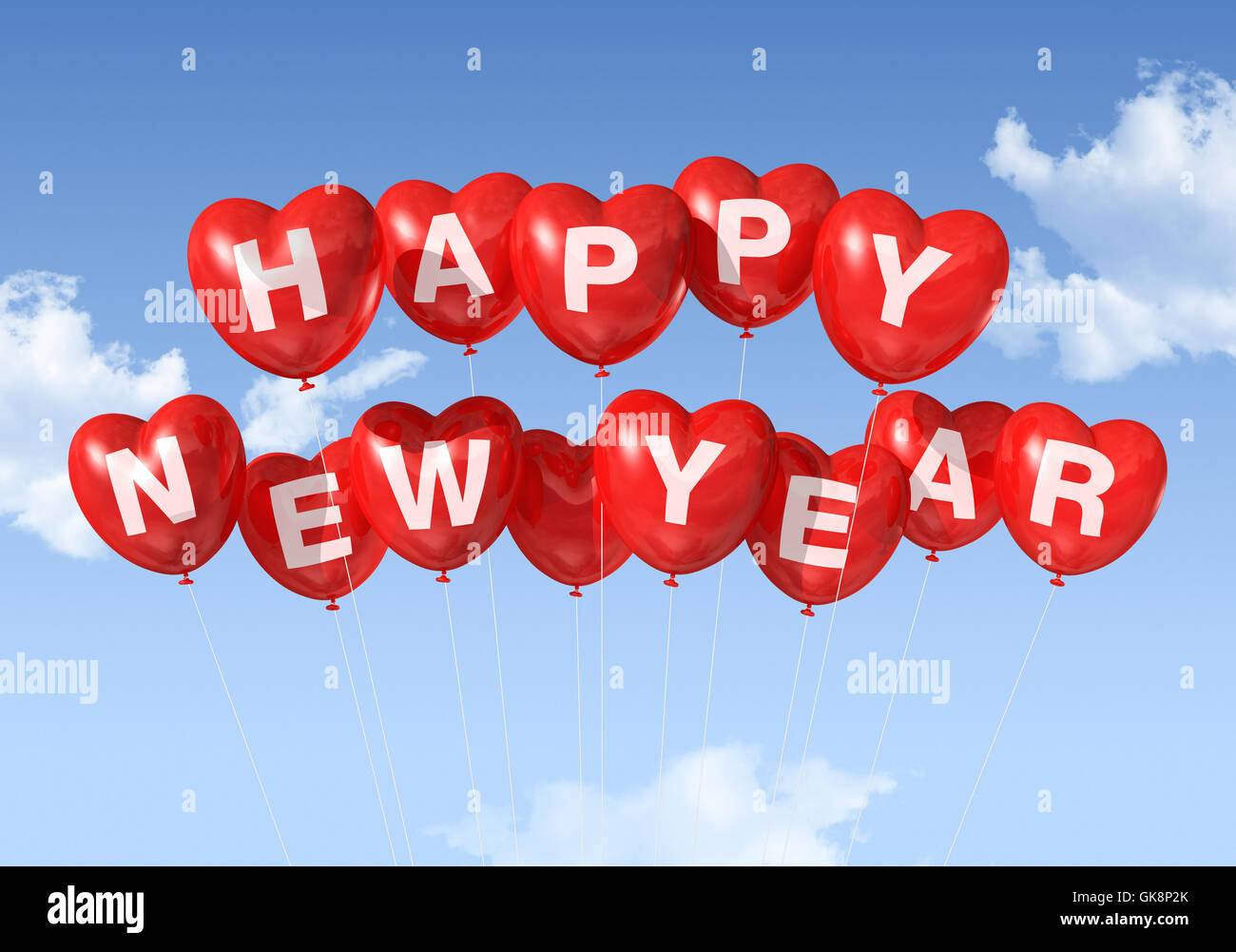 balloon new year balloons Stock Photo - Alamy