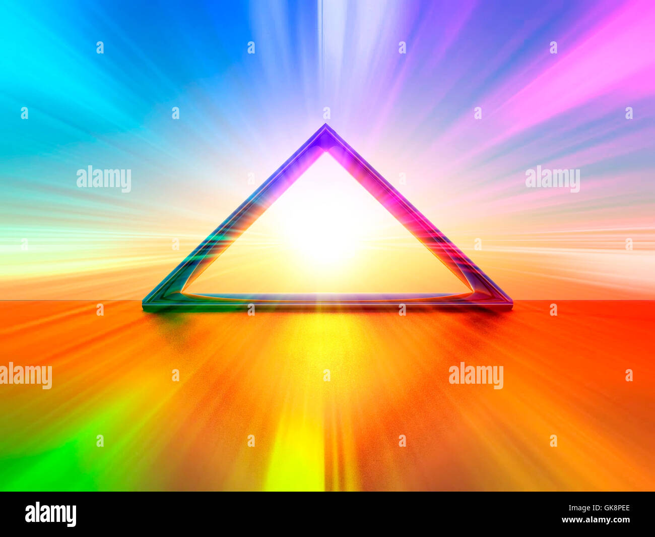 Light refraction triangle hi-res stock photography and images - Alamy