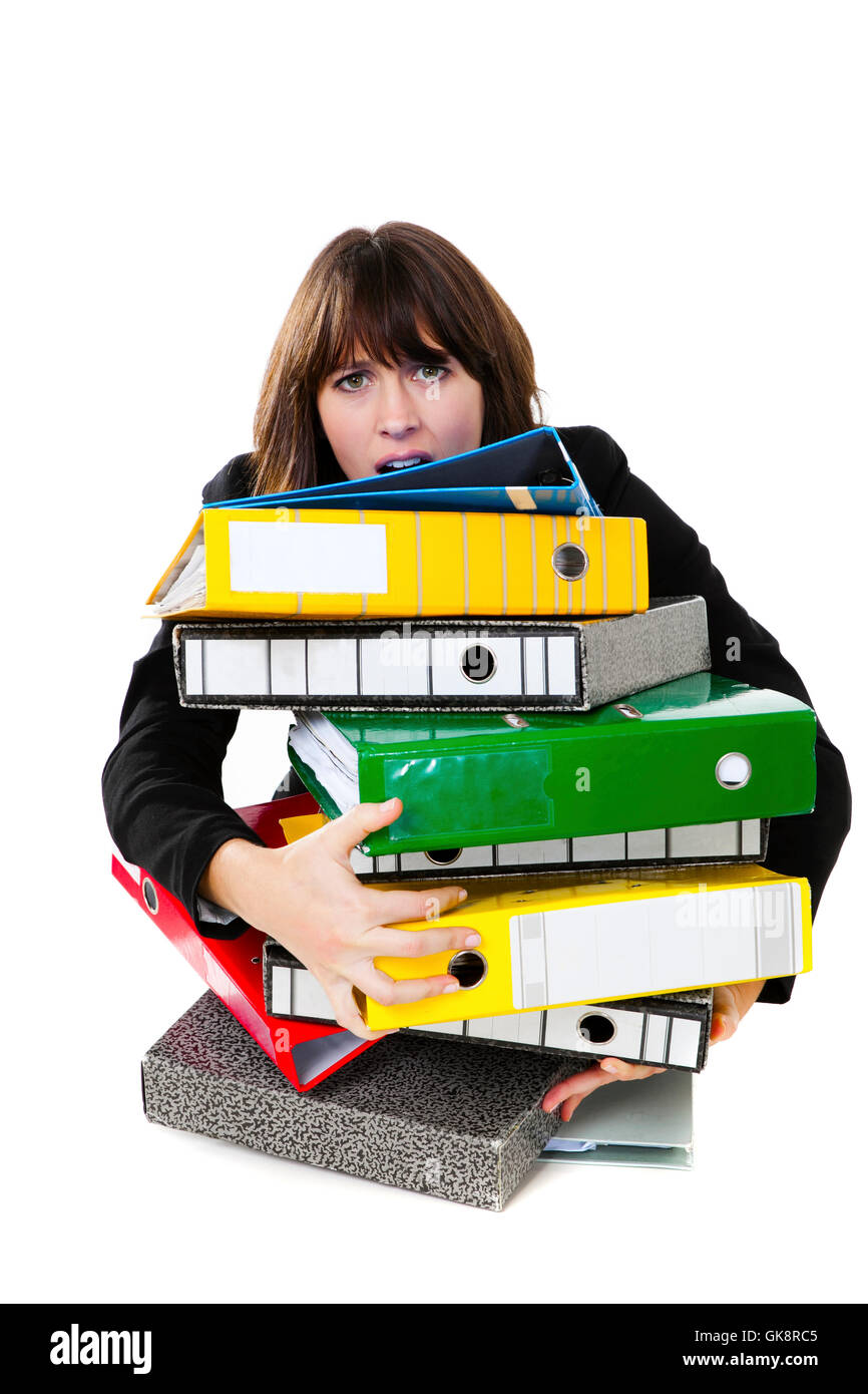 Working woman office Cut Out Stock Images & Pictures - Alamy