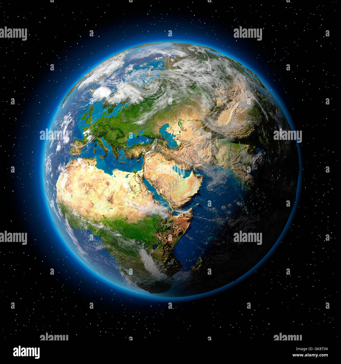 space continent globe Stock Photo - Alamy