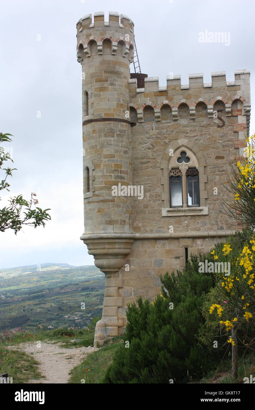 Magdala Tower at Rennes-le-Chateau, Languedoc, France Stock Photo - Alamy